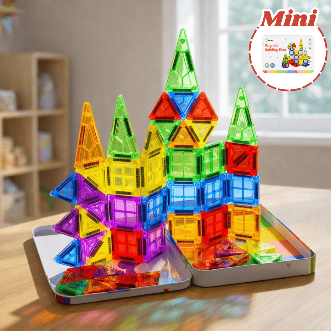 Mini Magnetic Tiles Travel Toddler Set – Outree