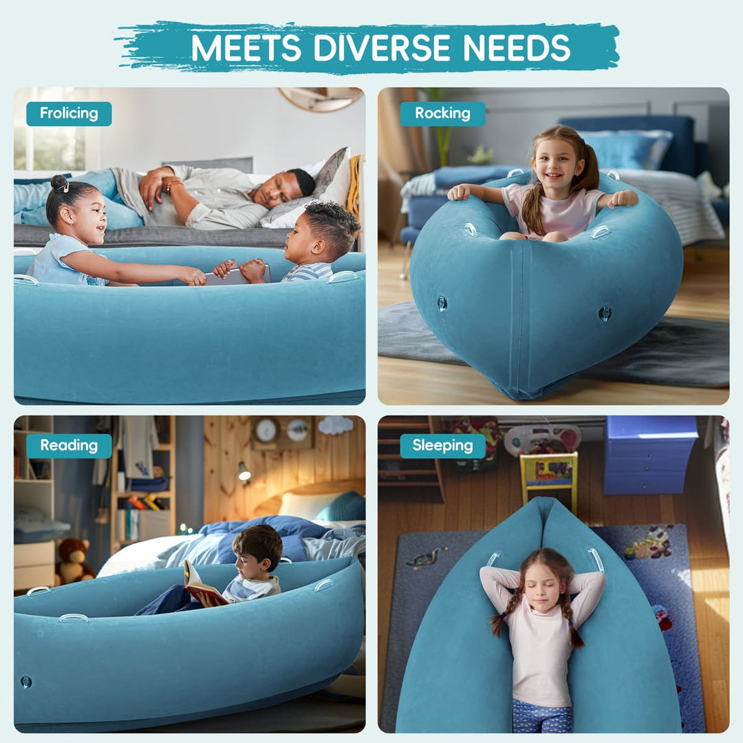Inflatable Sensory Pea Pod Chair for Kids – Calming Hug Boat | Outree
