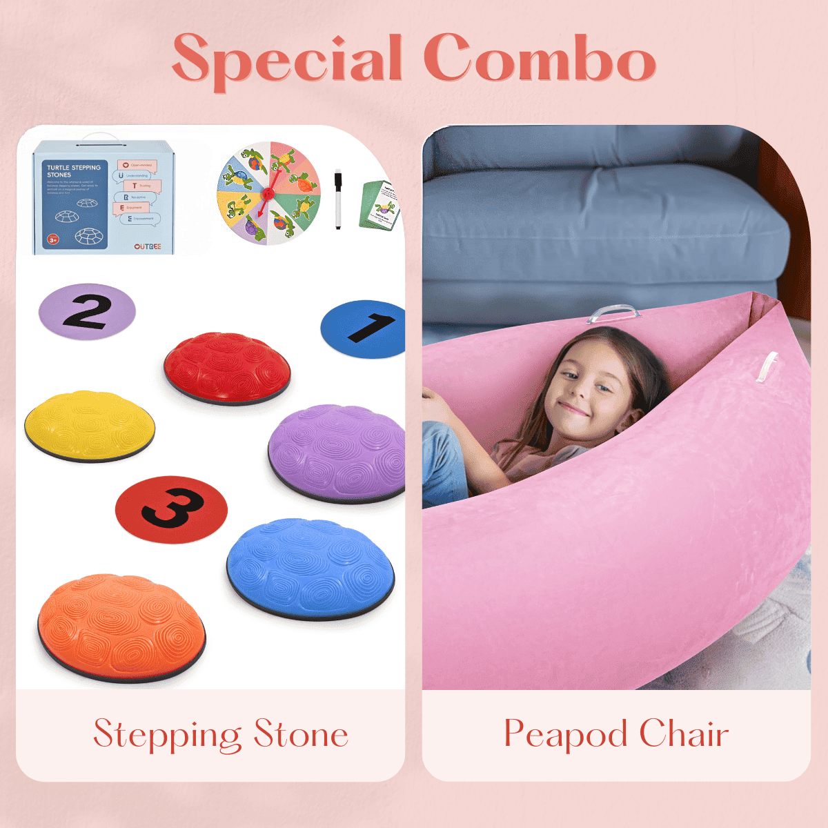 Stepping Stones & Pea Pod Chair Combo for Only $99.99 | Outree